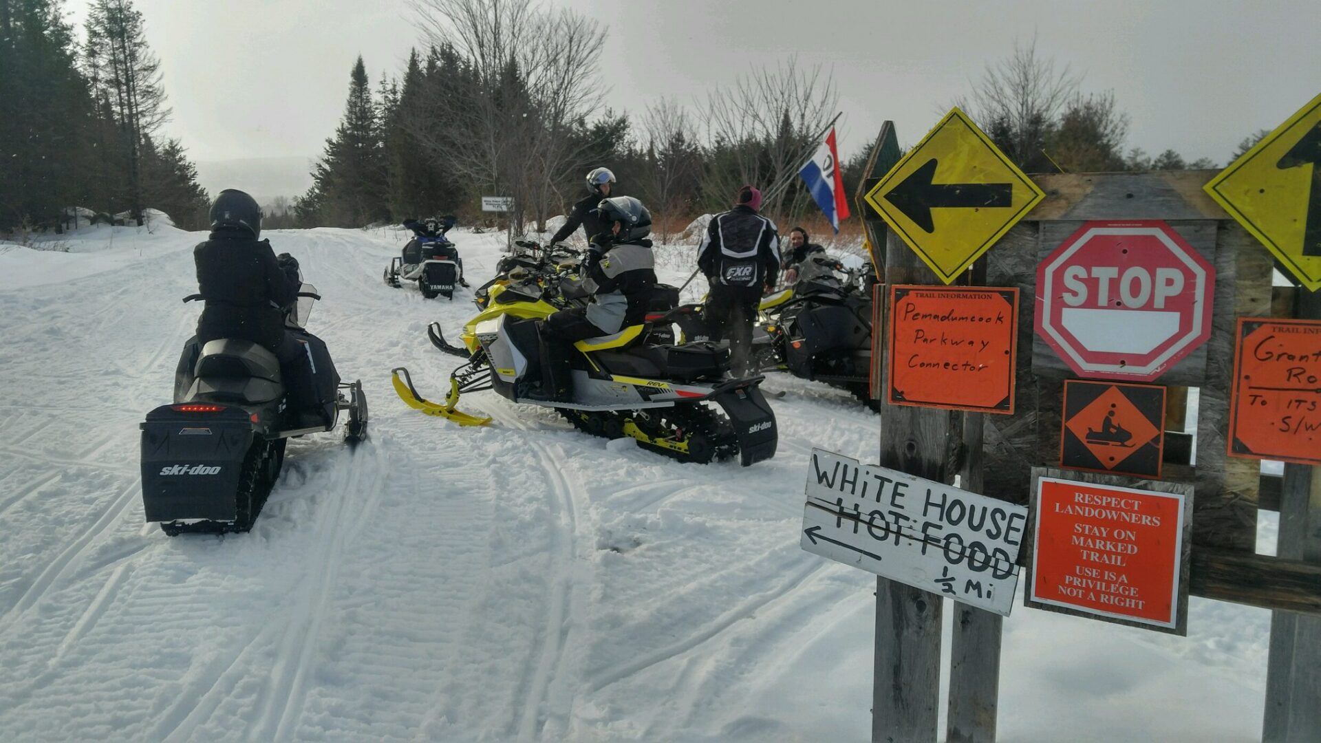 Men and their snowmobiles —It’s all about the smiles – New England ...
