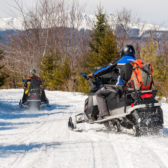 Snowmobile with NEOC Maine – New England Outdoor Center