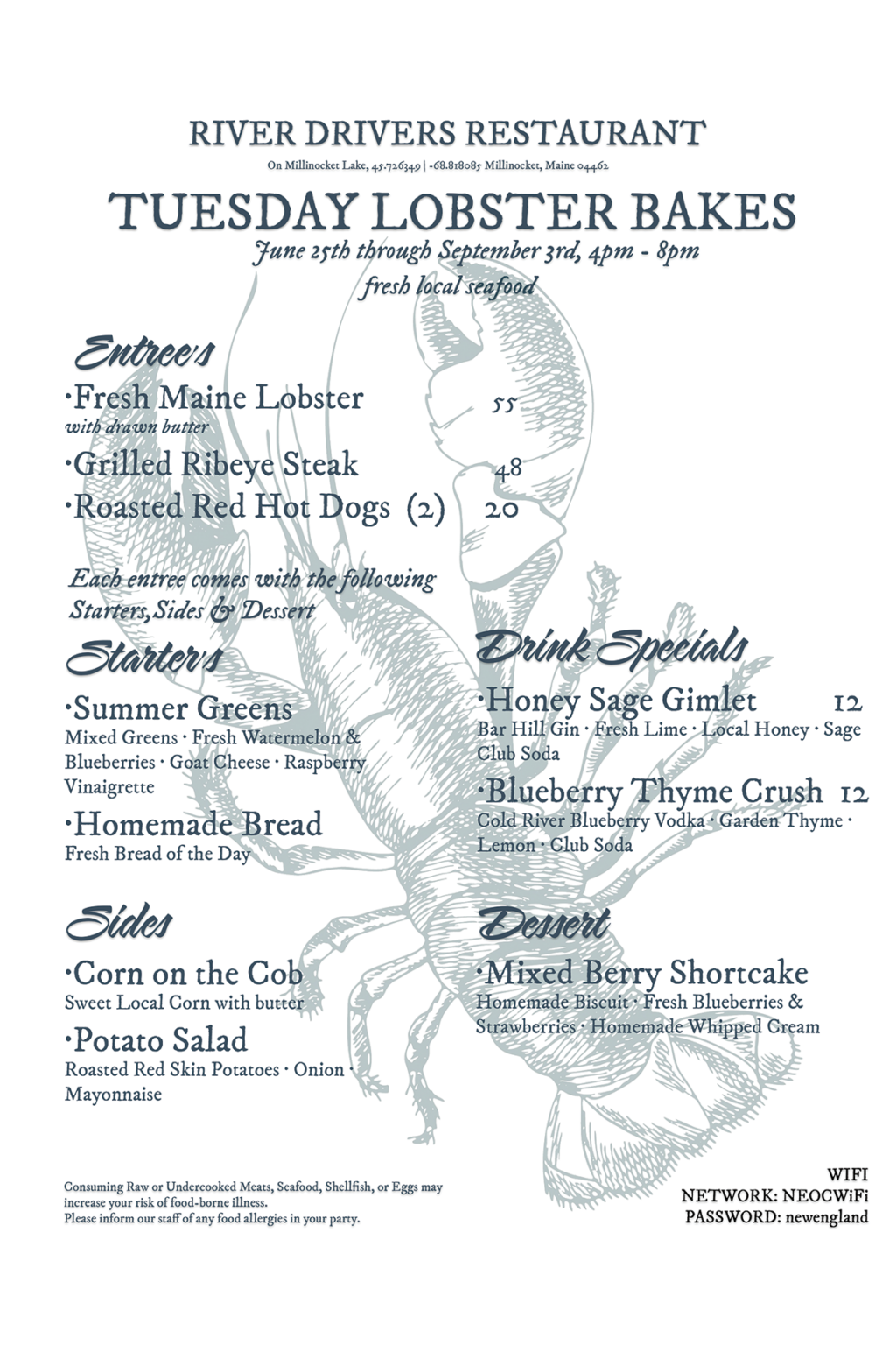 River Drivers Restaurant - New England Outdoor Center