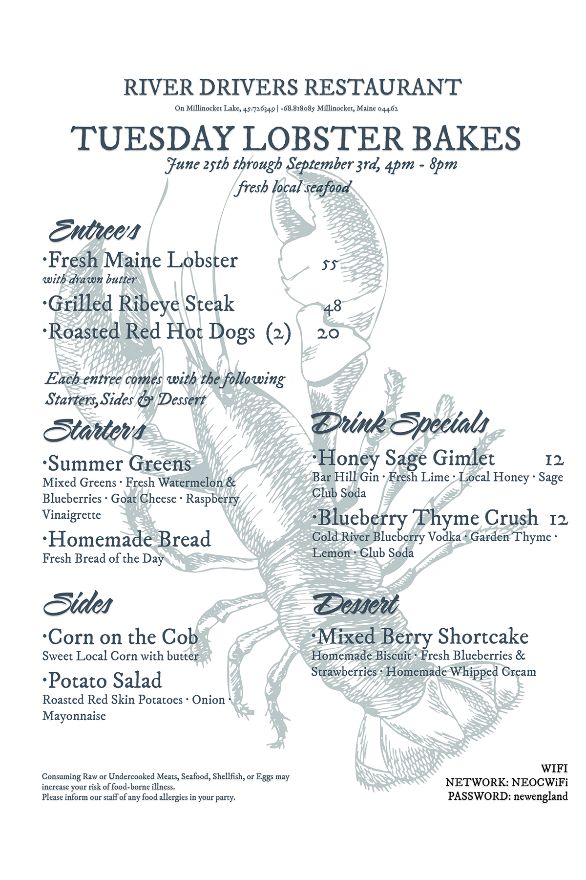 River Drivers Restaurant - New England Outdoor Center